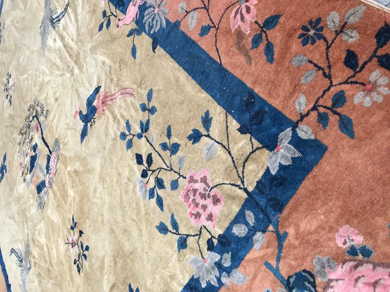 Large Antique Chinese Rug at 1stDibs