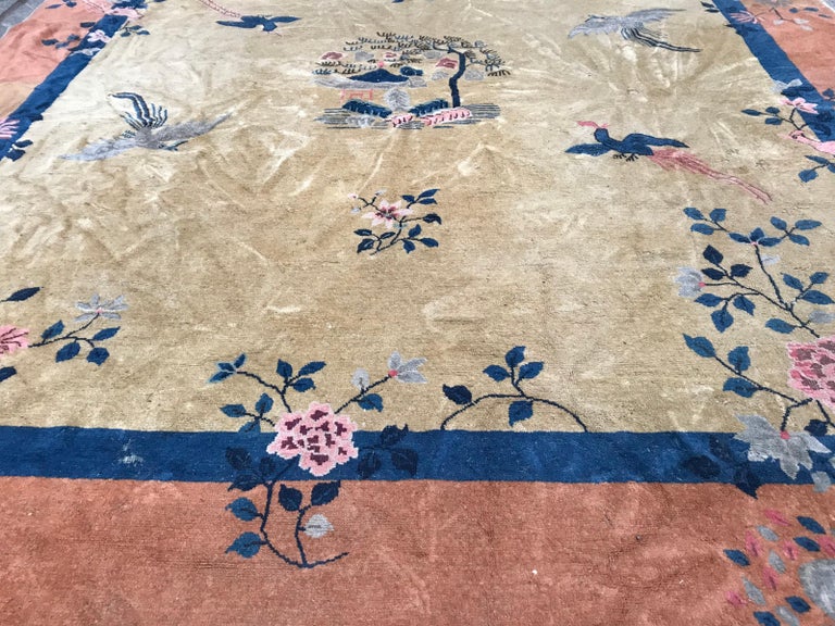 Large Antique Chinese Rug at 1stDibs