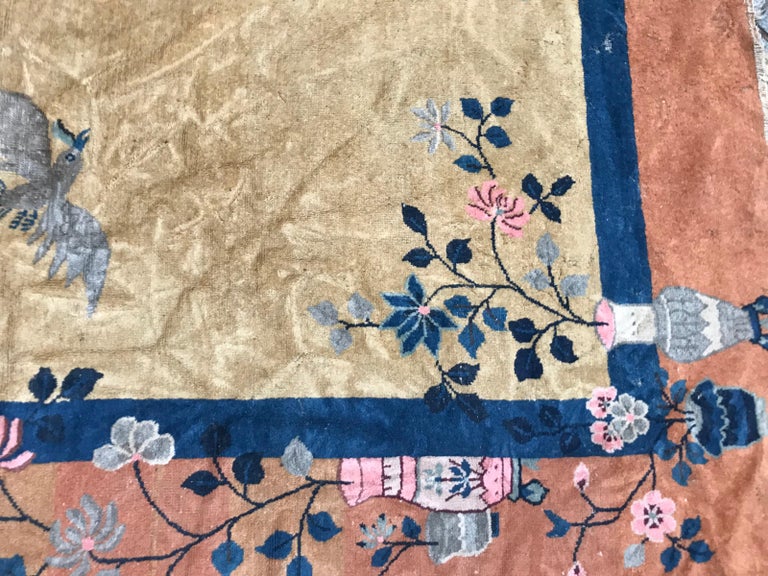 Large Antique Chinese Rug at 1stDibs