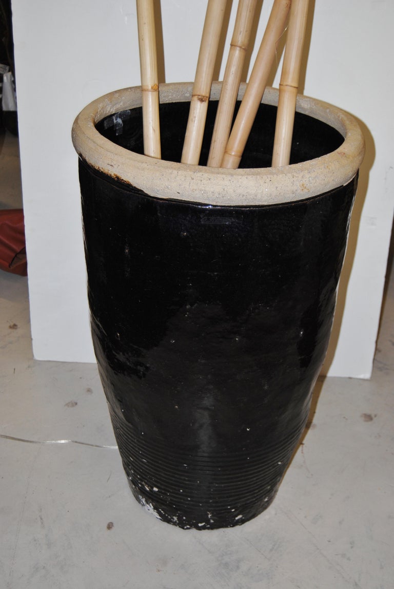 Large Antique Chinese Stoneware Water Pot, Shanxi Province, circa 1900 ...