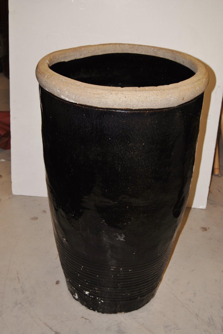 Large Antique Chinese Stoneware Water Pot, Shanxi Province, circa 1900 ...