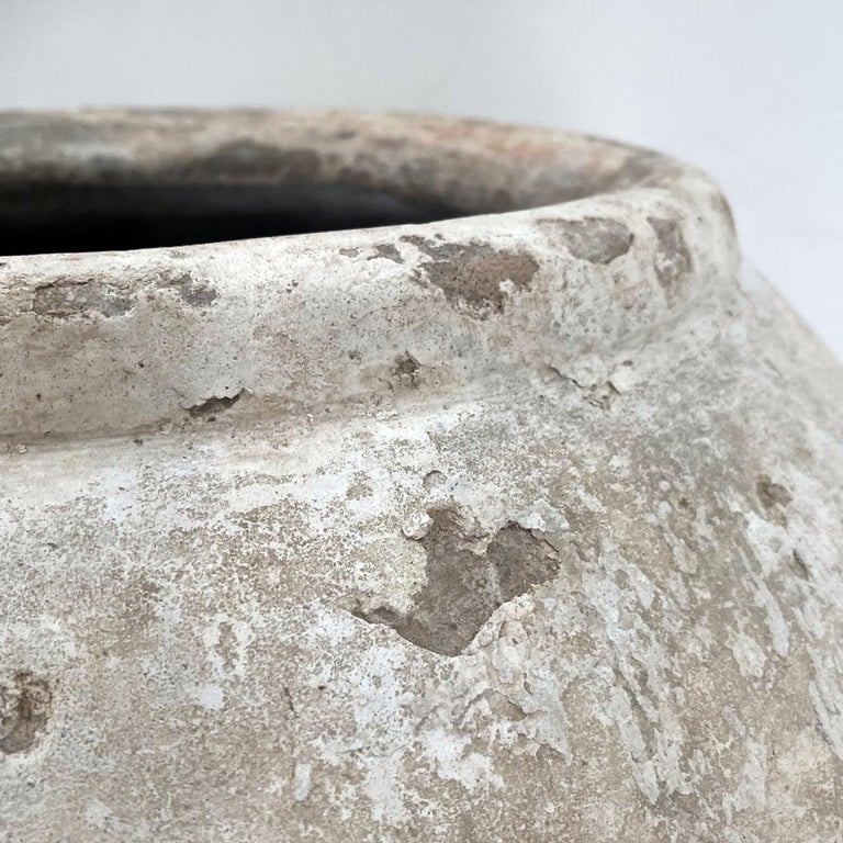Large Antique Clay Jar with Patina at 1stDibs