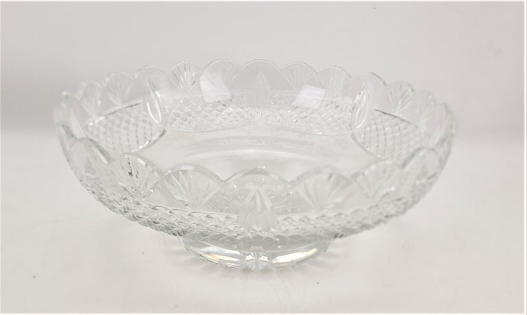 Large Antique Convertible Four Arm Silver Plate and Cut Crystal Bowls ...