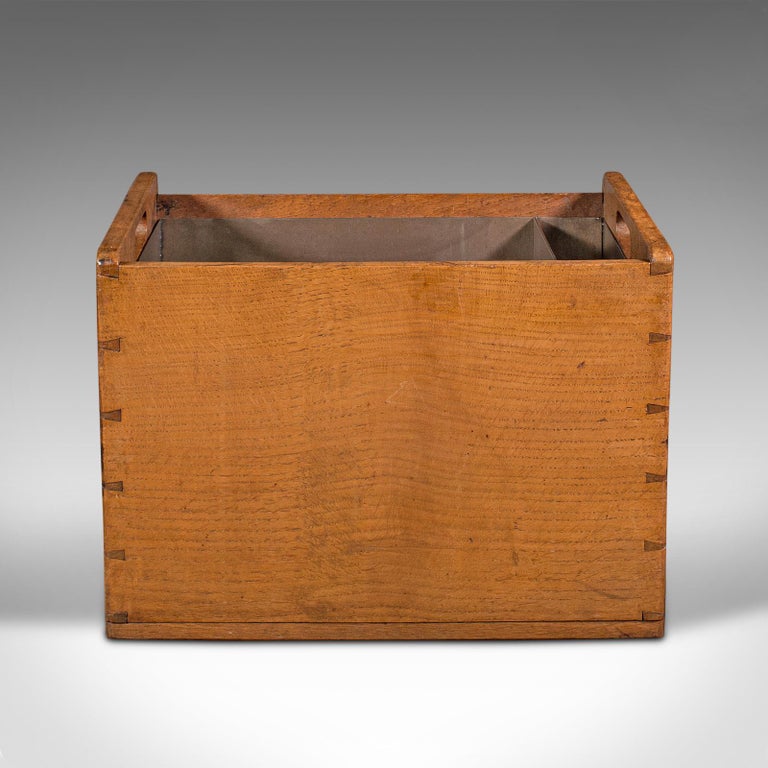 Large Antique Country House Fireside Store, English, Oak, Bin ...