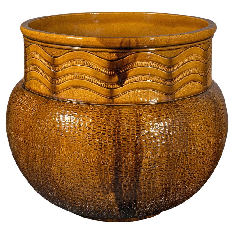Large Antique Decorative Planter, English, Ceramic, Jardiniere Pot ...