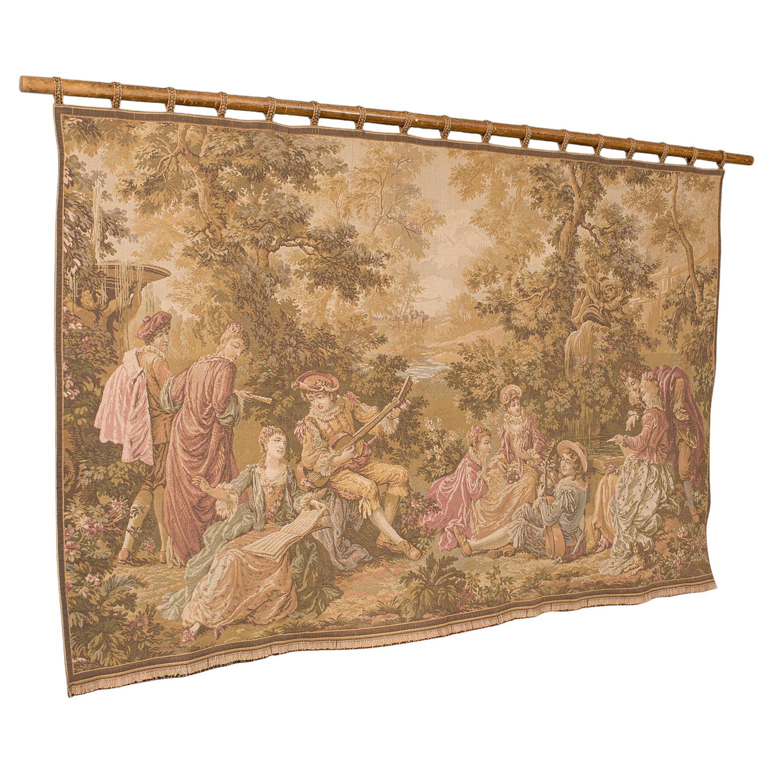 Vintage Continental Tapestry, French, Needlepoint, Decorative Panel ...