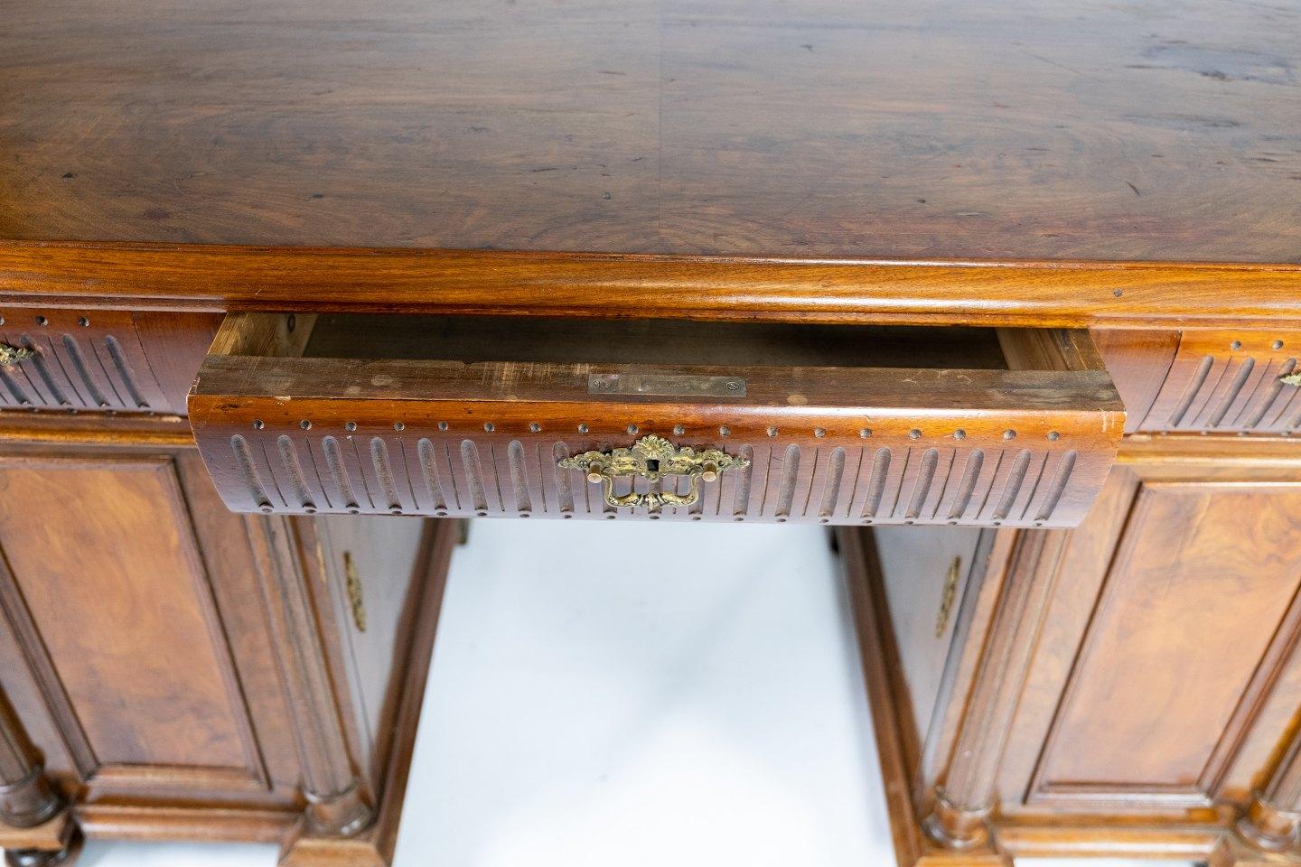 Large Antique Desk of Walnut from the 1890s For Sale at 1stDibs ...