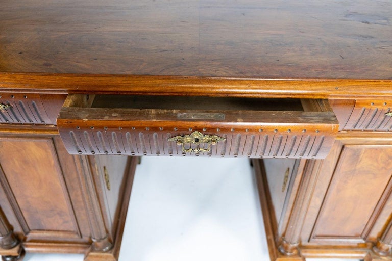 Large Antique Desk of Walnut from the 1890s For Sale at 1stDibs ...