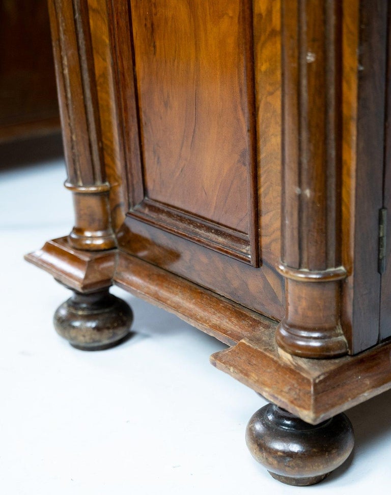 Large Antique Desk of Walnut from the 1890s For Sale at 1stDibs ...