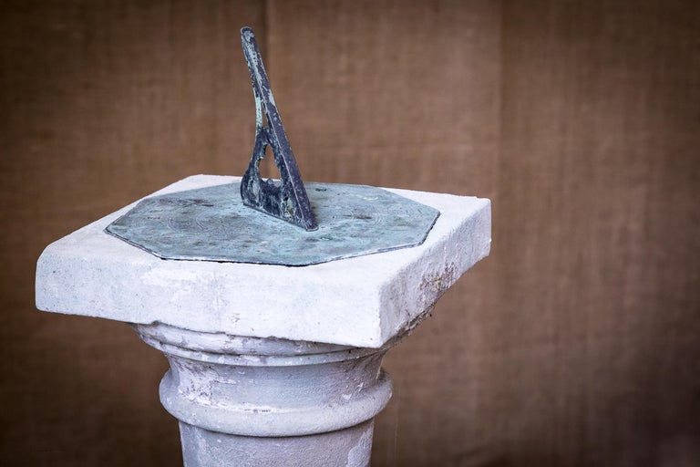 Large Antique Early 20th century Country House Limestone Sundial Sun ...