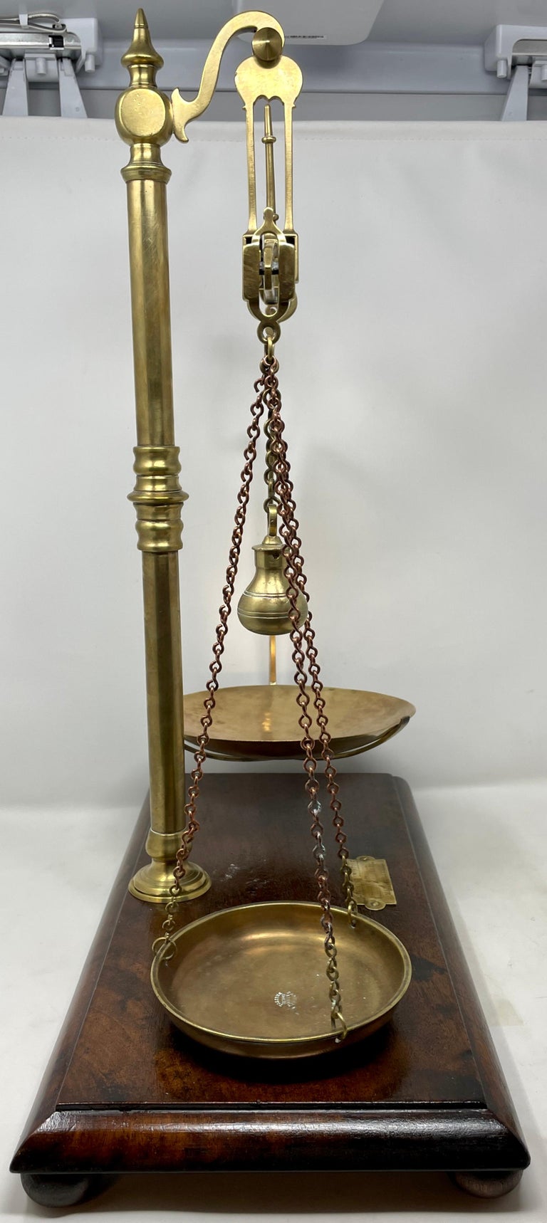 Large Antique English "Bartlett and Son," Goose Neck Merchant's Scale ...