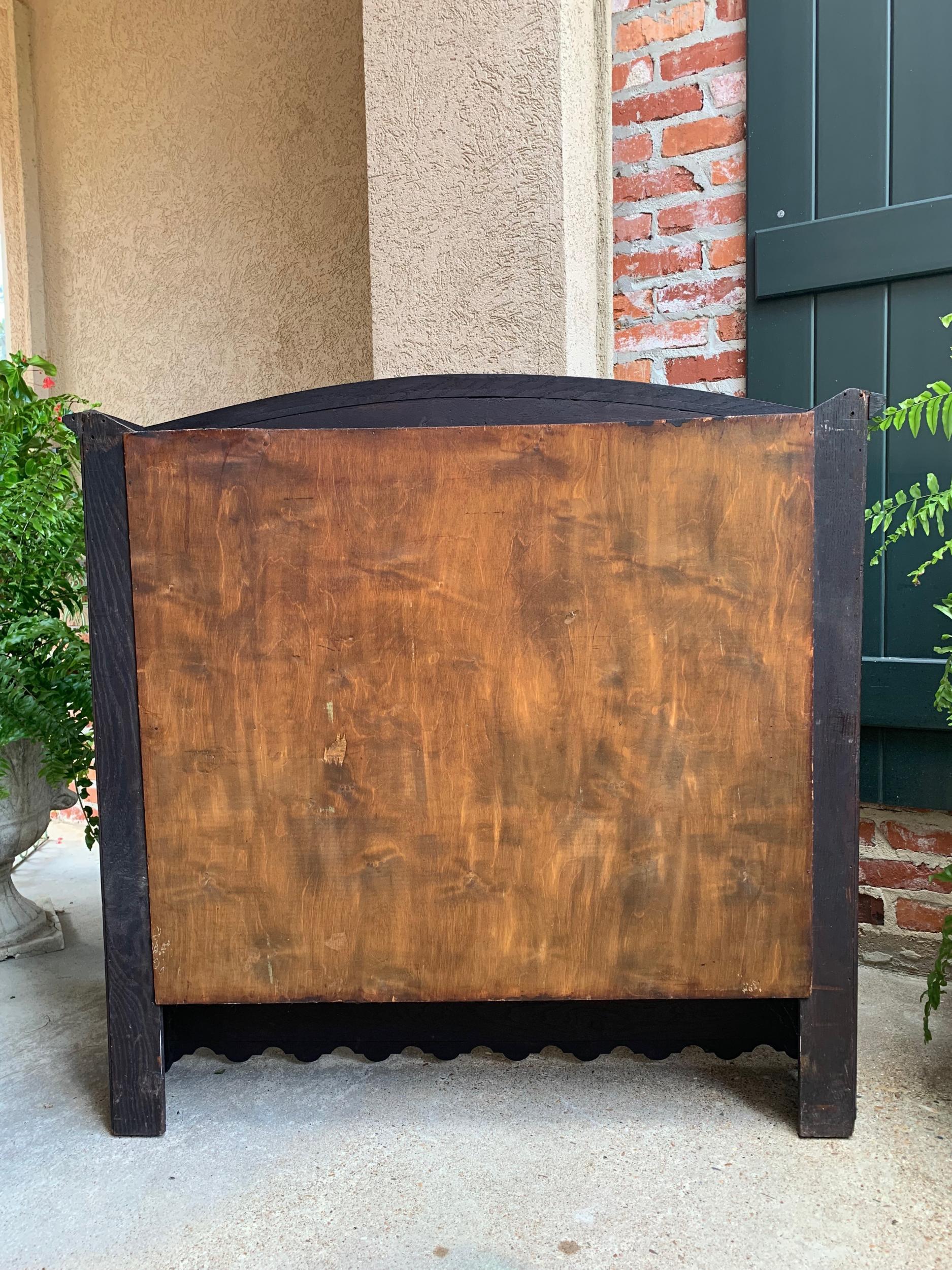 Large Antique English Carved Oak Wall Shelf Plate Dome Display Rack ...