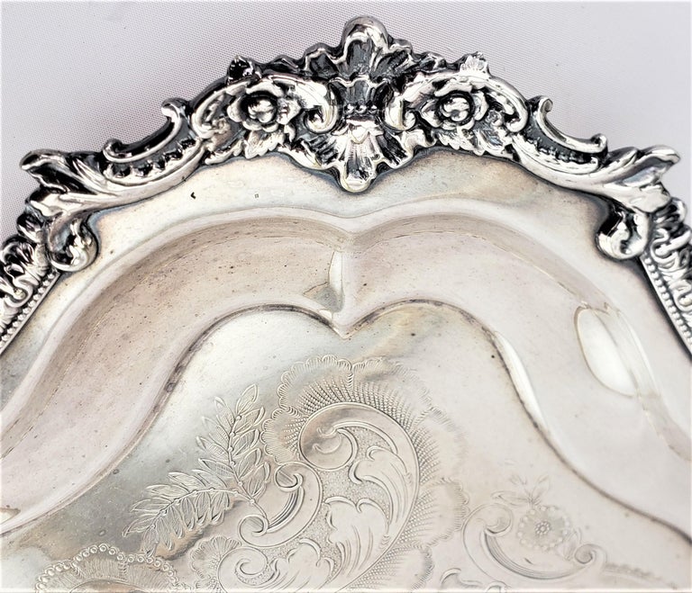 Large Antique English Rectangular Old Sheffield Silver Plated Serving ...