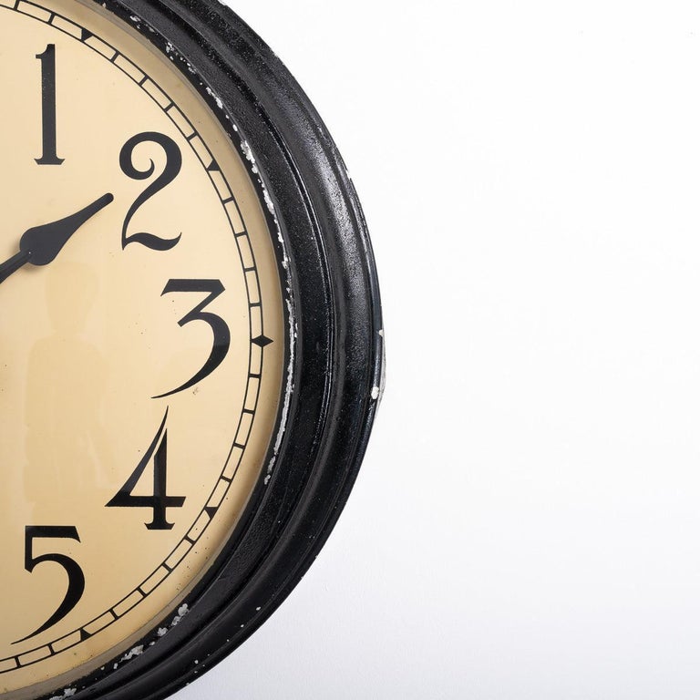 Large Antique Factory Clock by International Time Recording Co Ltd at ...