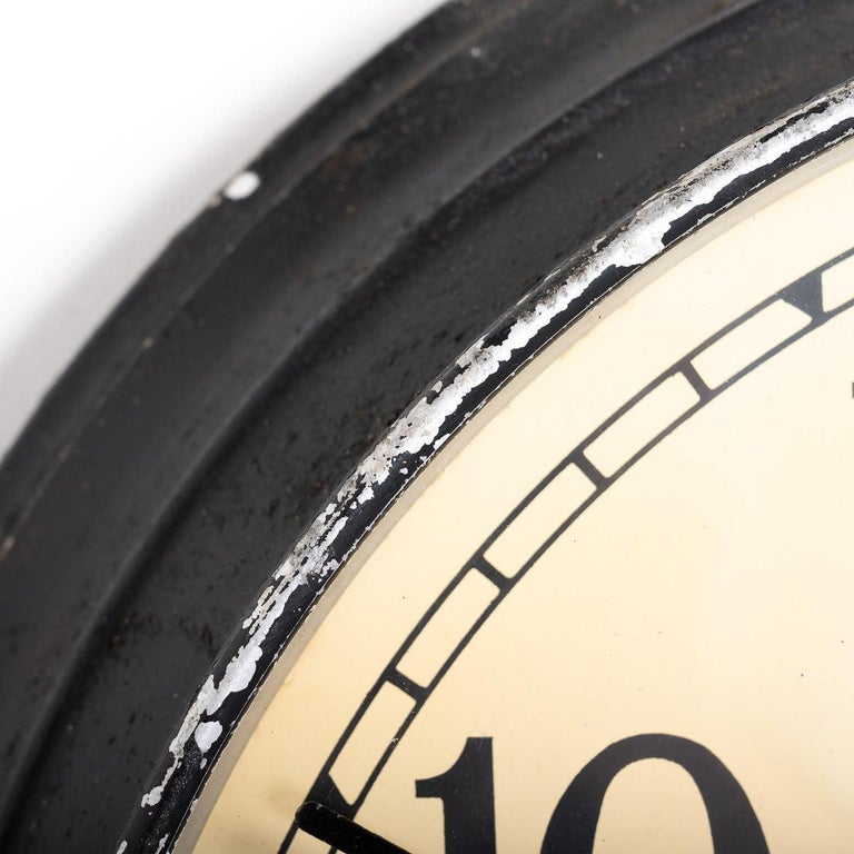 Large Antique Factory Clock by International Time Recording Co Ltd at ...