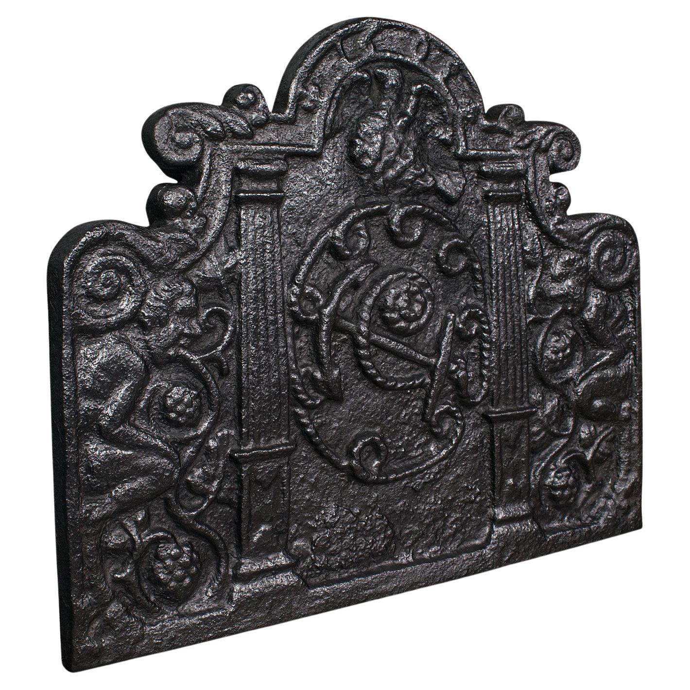 Large Bronze Hooded Victorian Antique Fire Grate For Sale at 1stDibs