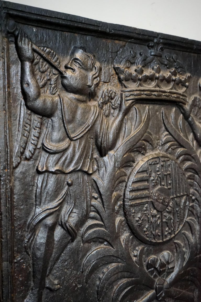 Large Antique Fireback at 1stDibs