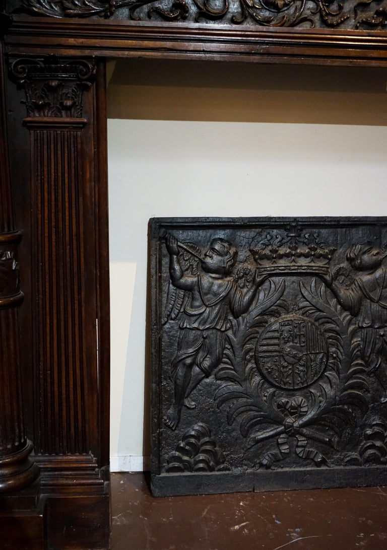 Large Antique Fireback at 1stDibs