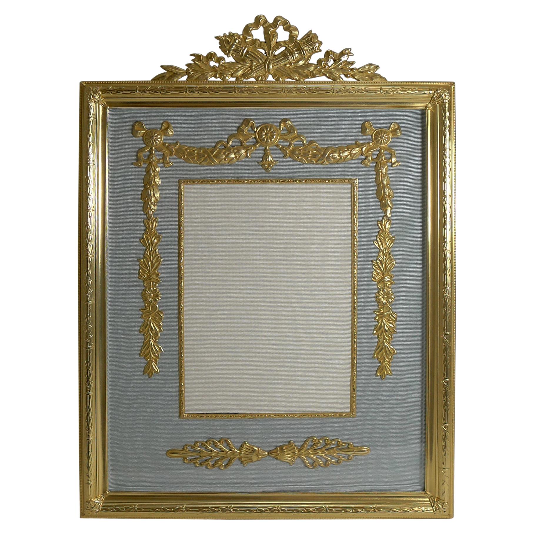 Antique French Gilded Bronze Double Photograph / Picture Frame, circa ...