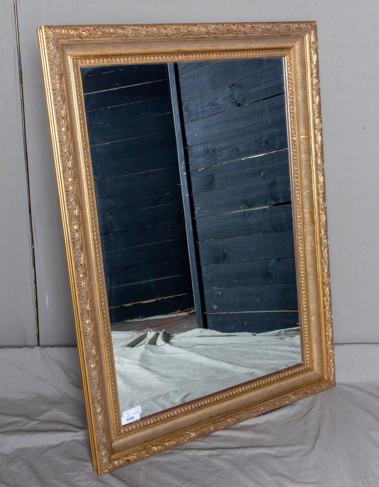 Large Antique French Gilt Frame Mirror at 1stDibs