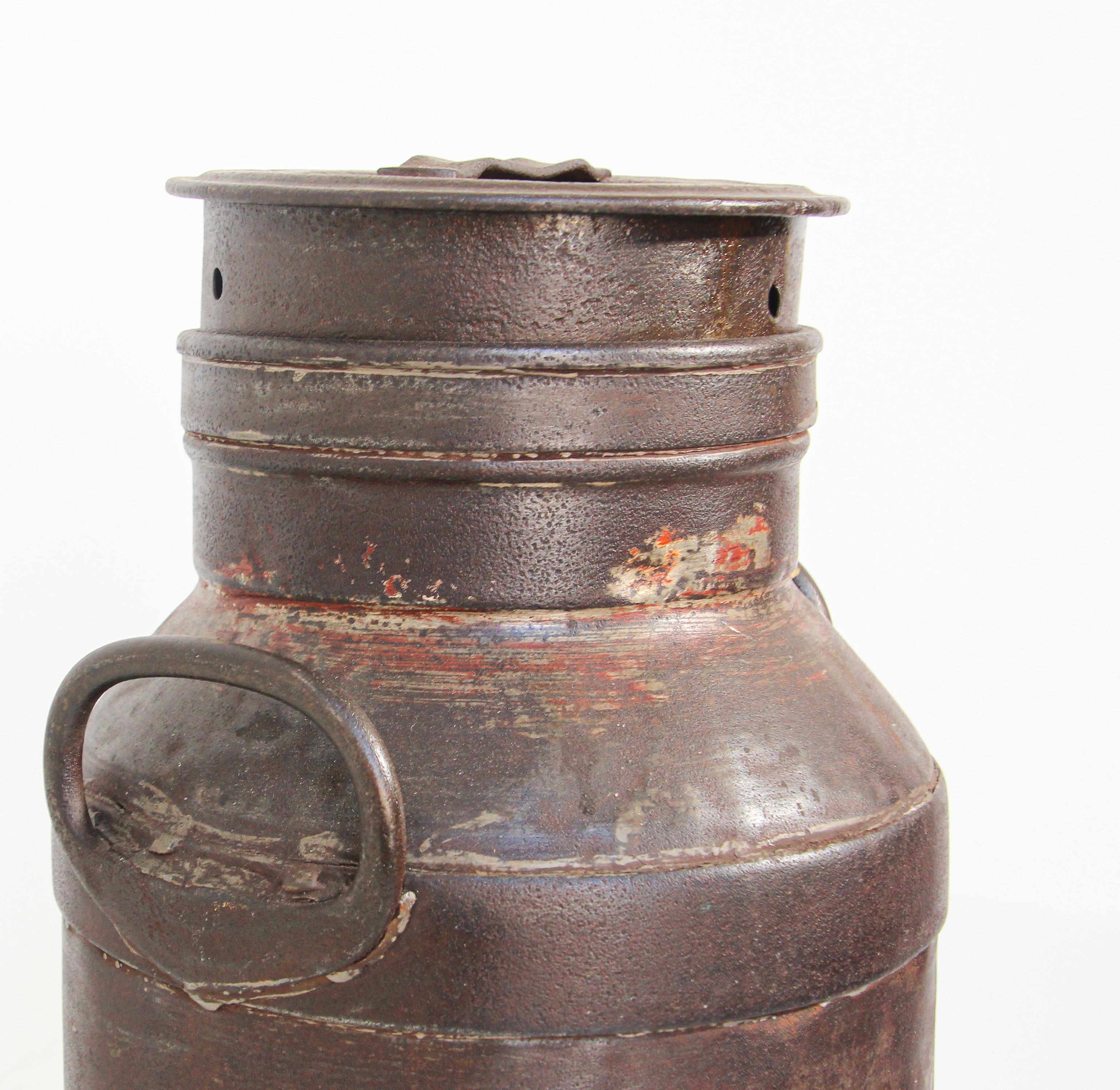 Large Antique French Iron Milk Container, 19th Century at 1stDibs ...