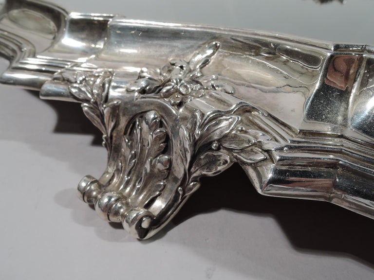 Large Antique French Rococo Revival Silver Centerpiece Plateau For Sale ...