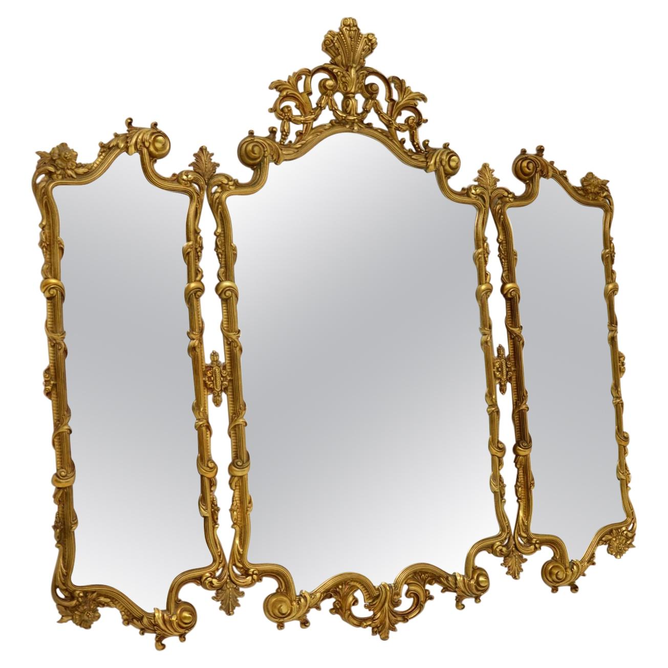 large Mexican style 1920's tin mirror at 1stDibs