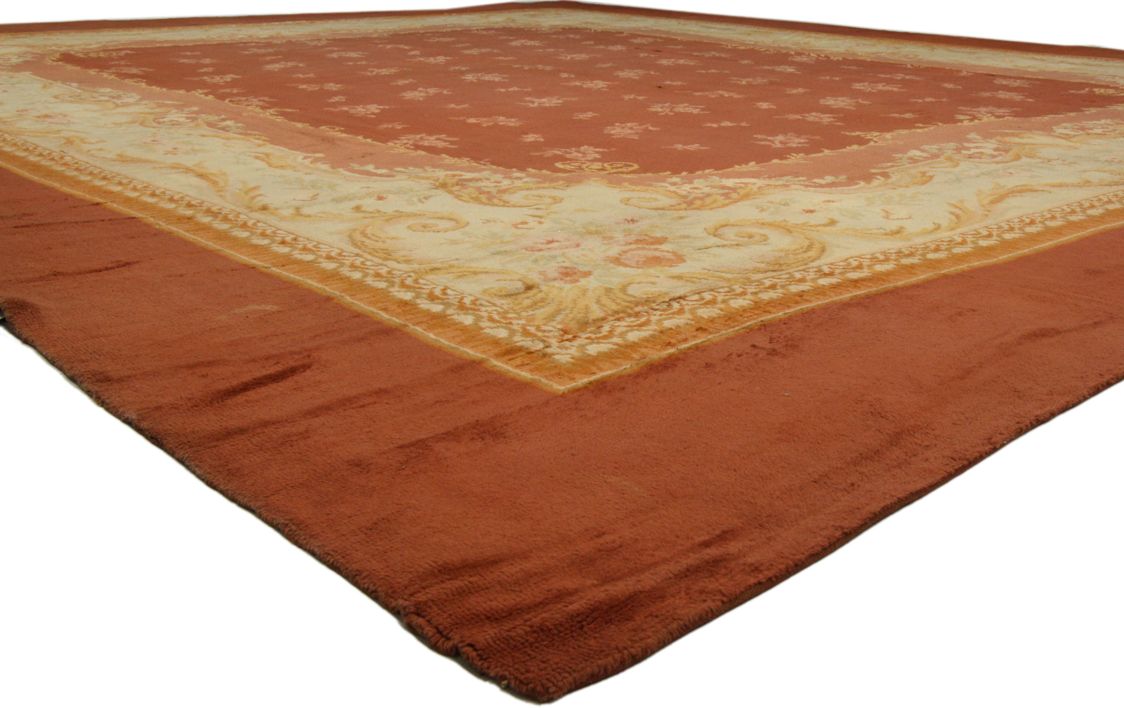 Oversized Antique French Savonnerie Rug For Sale at 1stDibs | rococo ...