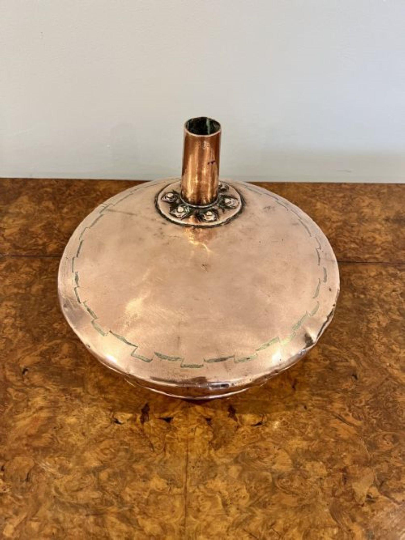 Large antique George III quality copper funnel For Sale at 1stDibs