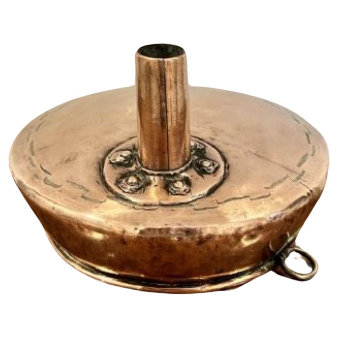 Large antique George III quality copper funnel For Sale at 1stDibs