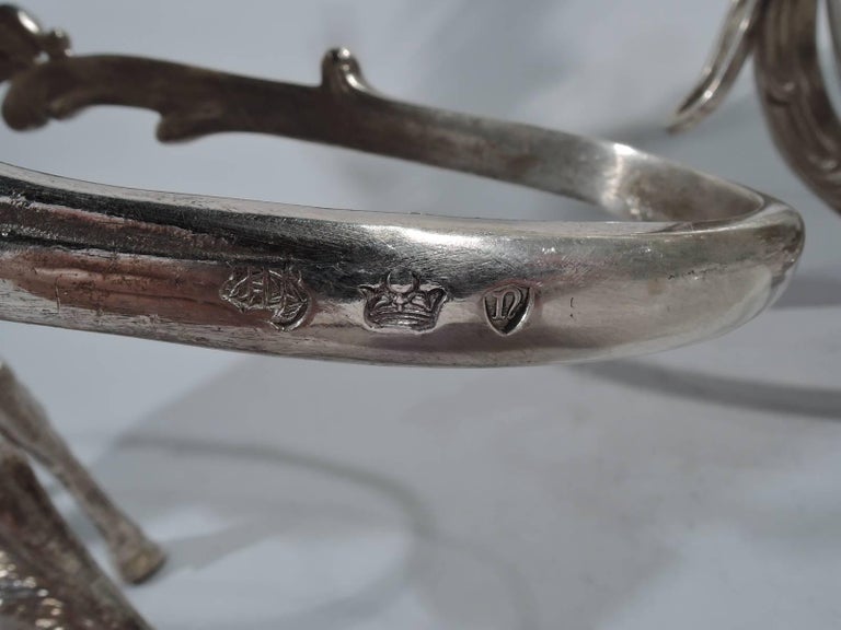 Large Antique German Silver Rococo Fantasy Centrepiece Sleigh For Sale ...