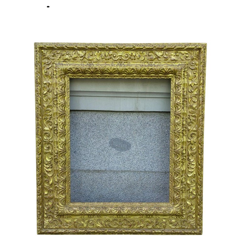 Large Antique Gilded Frame Began 20th Century For Sale at 1stDibs