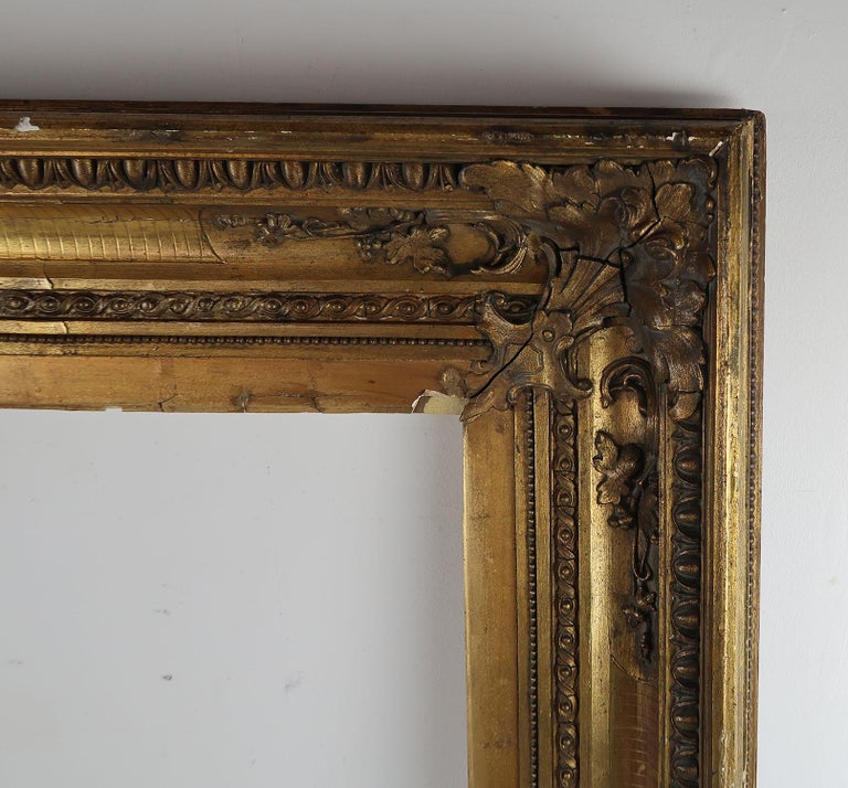 Large Antique Gilt Picture Frame in Renaissance Revival Style For Sale ...