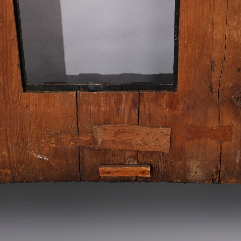 Large Antique Italian Renaissance Polychrome and Gilt Carved Frame 17th ...