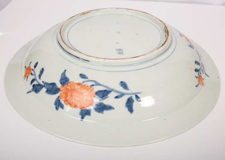 Large Antique Japanese Charger Hand-Painted circa 1885 at 1stDibs