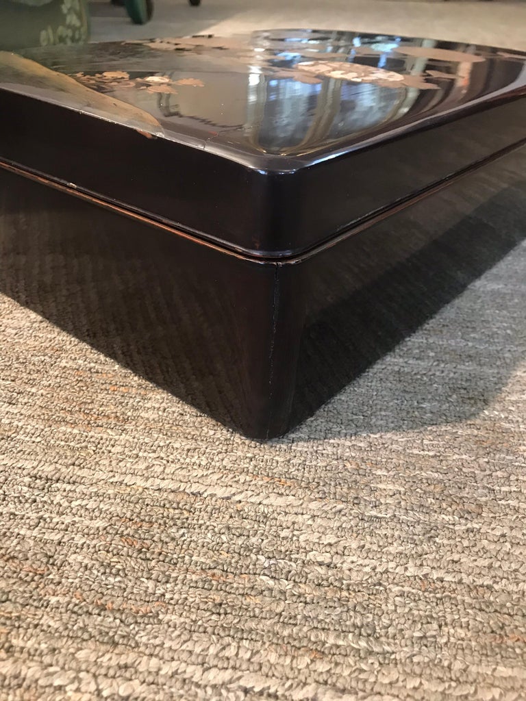 Large Antique Japanese Lacquer Box at 1stDibs