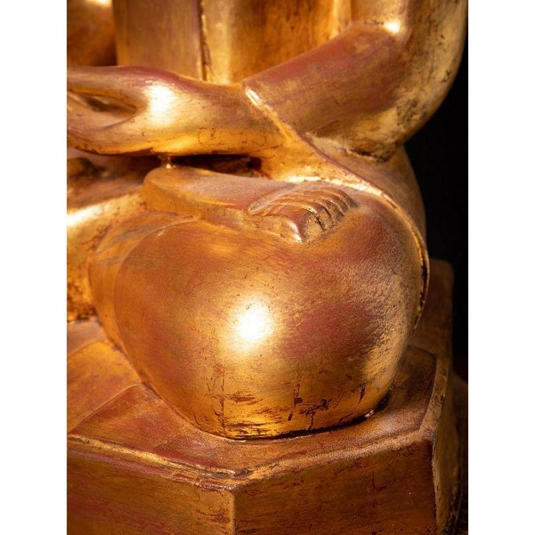 Large Antique Lacquerware Buddha Statue from Burma Original Buddhas For ...