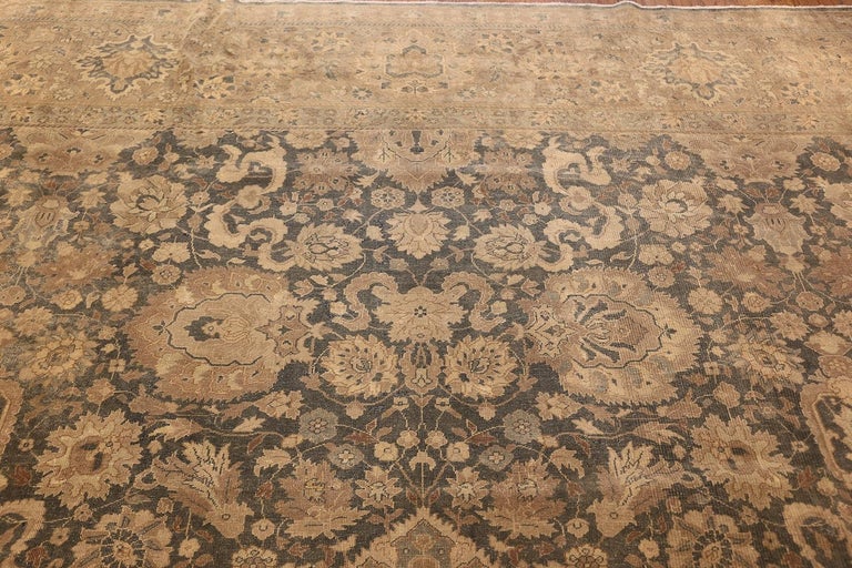 Large Antique Light Blue Indian Rug. Size: 12 ft x 19 ft 7 in (3.66 m x ...