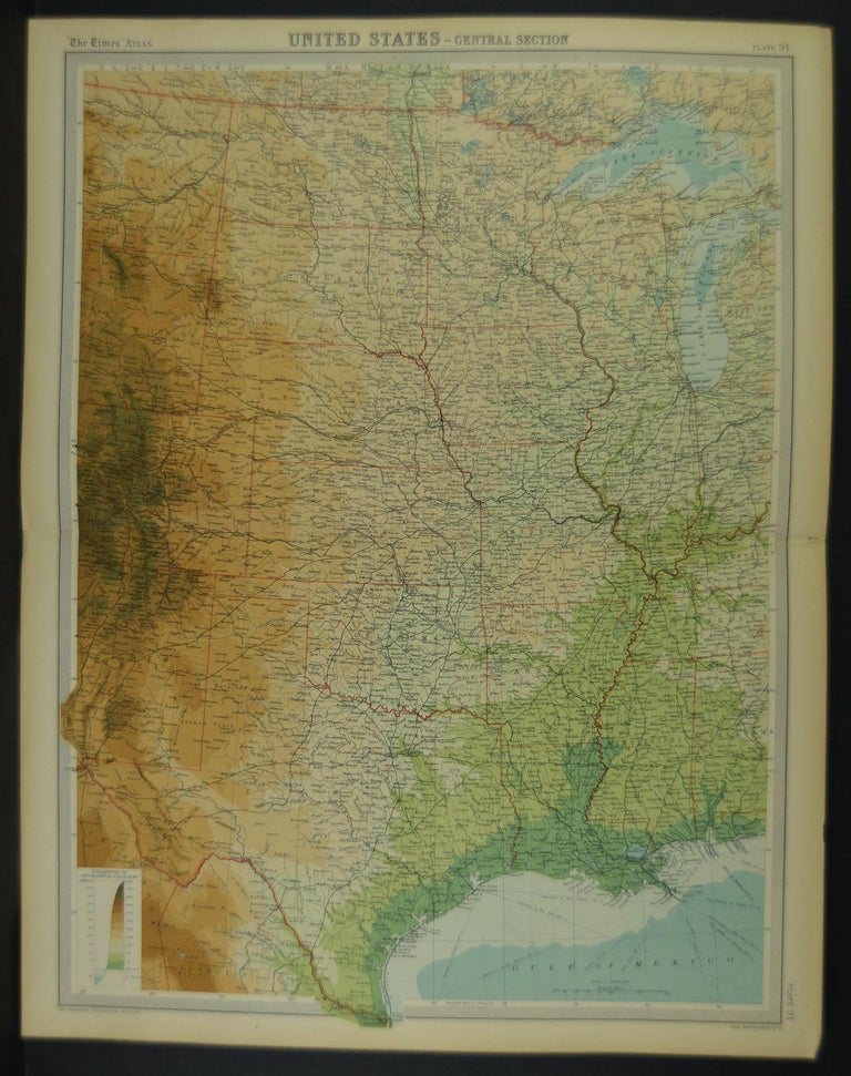 Large Antique Map of the United States, in 4 Sections For Sale at 1stDibs