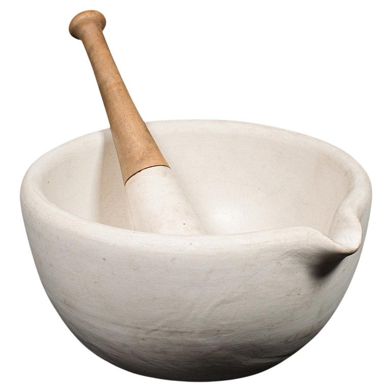Large Antique Mortar and Pestle, English Ceramic, Apothecary, Cookery ...