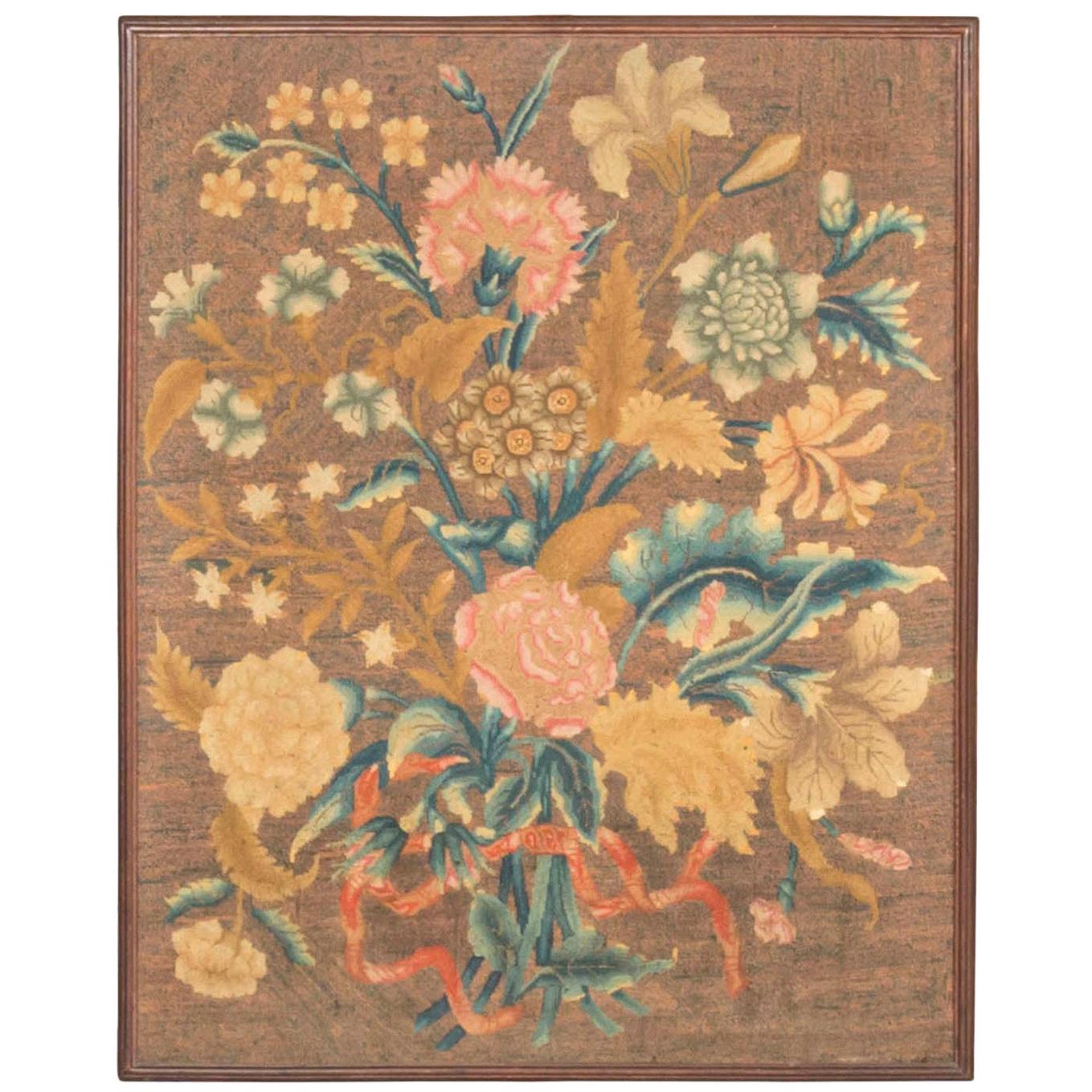 18th Century Needlework Picture For Sale at 1stDibs