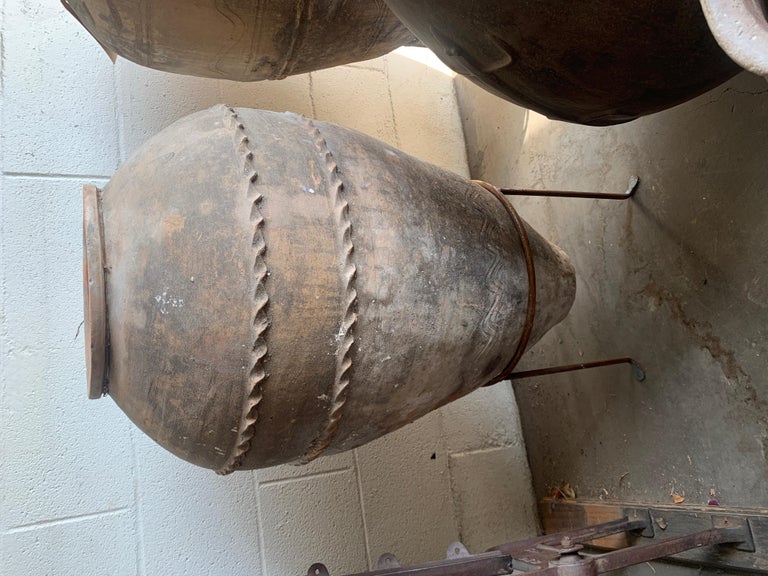 Large Antique Olive Oil Jar at 1stDibs