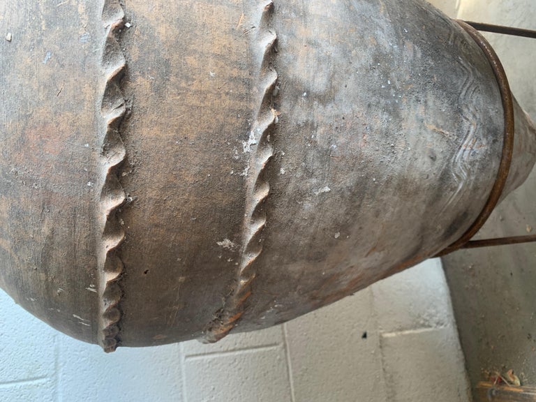 Large Antique Olive Oil Jar at 1stDibs