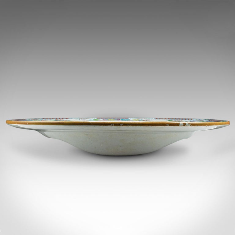 Large Antique Oval Meat Platter, Chinese, Ceramic, Serving Plate ...