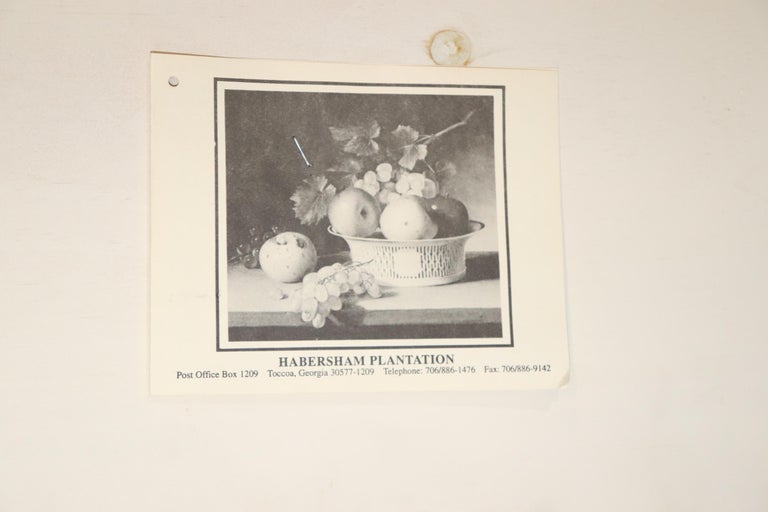 Large Antique Paint Decorated Habersham Plantation Trumeau Wall Mirror ...