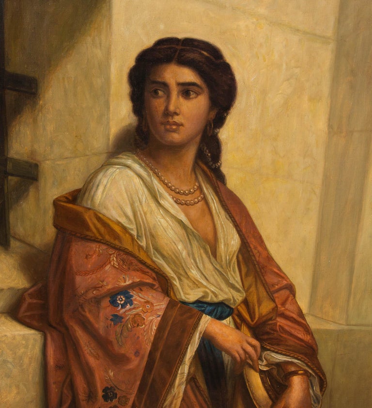 Large Antique Painting of Salome For Sale at 1stDibs