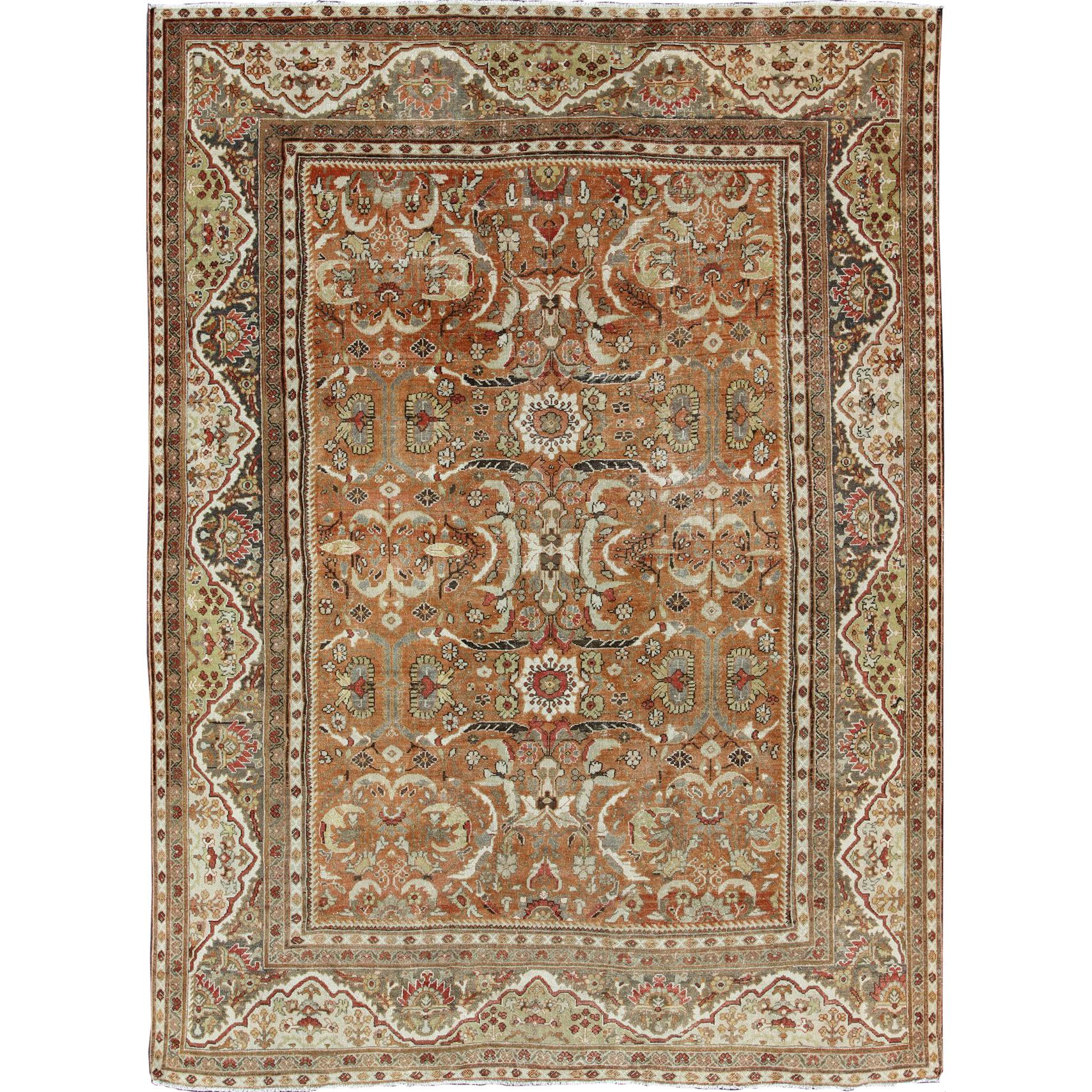 Antique Persian Mahal Rug For Sale at 1stDibs