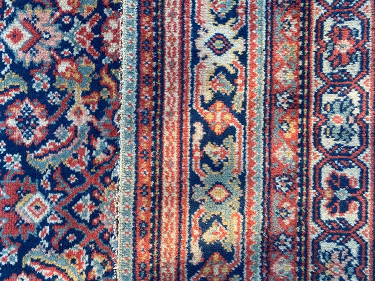 Large Antique Persian Style Rug in the Herati Design For Sale at 1stDibs