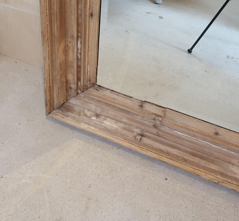 Large Antique Pine Mirror, English, 19th Century at 1stDibs