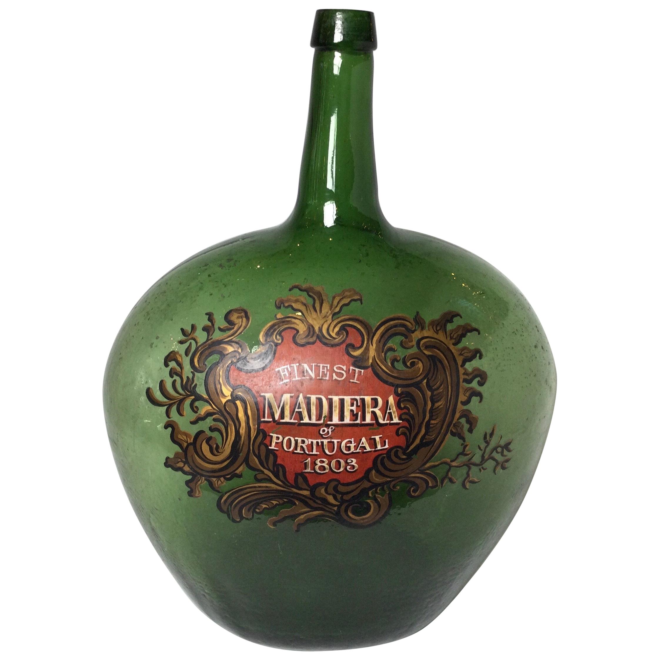 Large Antique Portuguese Madeira Wine Bottle, circa 1890s For Sale at ...